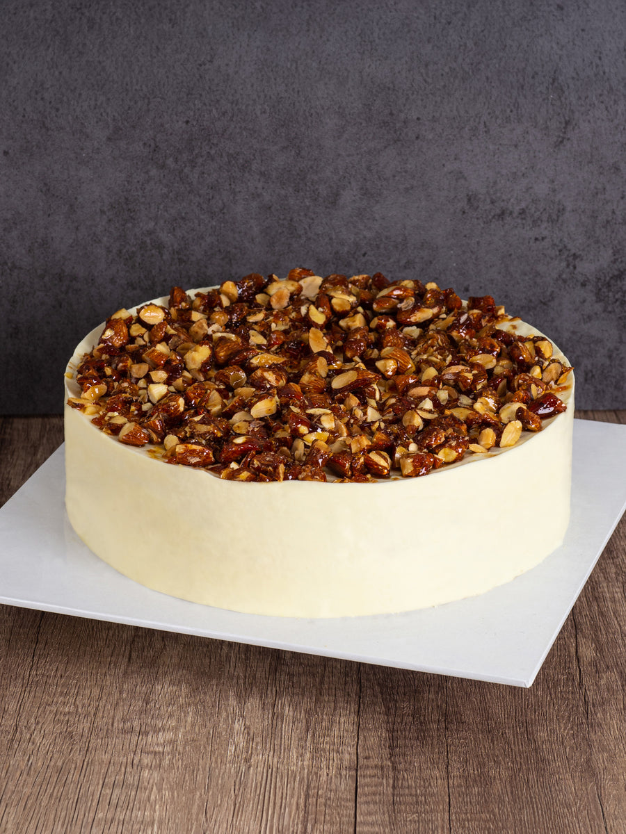 Tiramisu With Caramelized Almond Cake – Flower Sugar