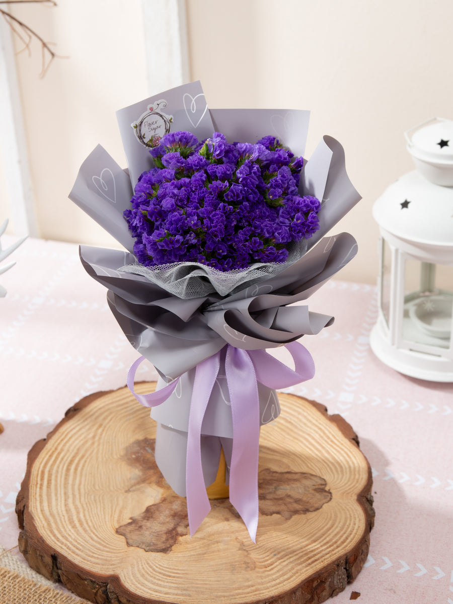 Purplescape Mini | Purple Statice Bouquet – Flower Sugar