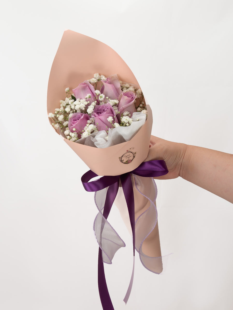 Nora Purple | Purple Rose Bouquet – Flower Sugar