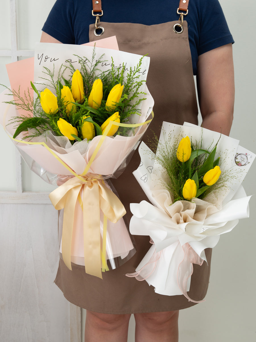 Stella | Yellow Tulip Bouquet – Flower Sugar